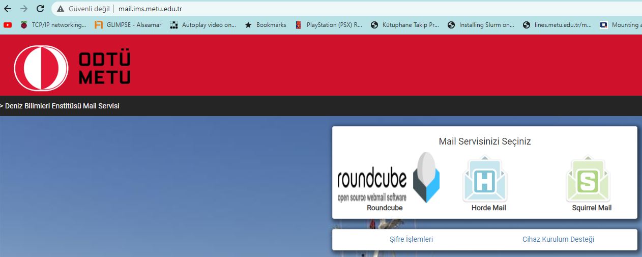 Webmail Görsel Anlatım: – bilgisayar.ims.metu.edu.tr